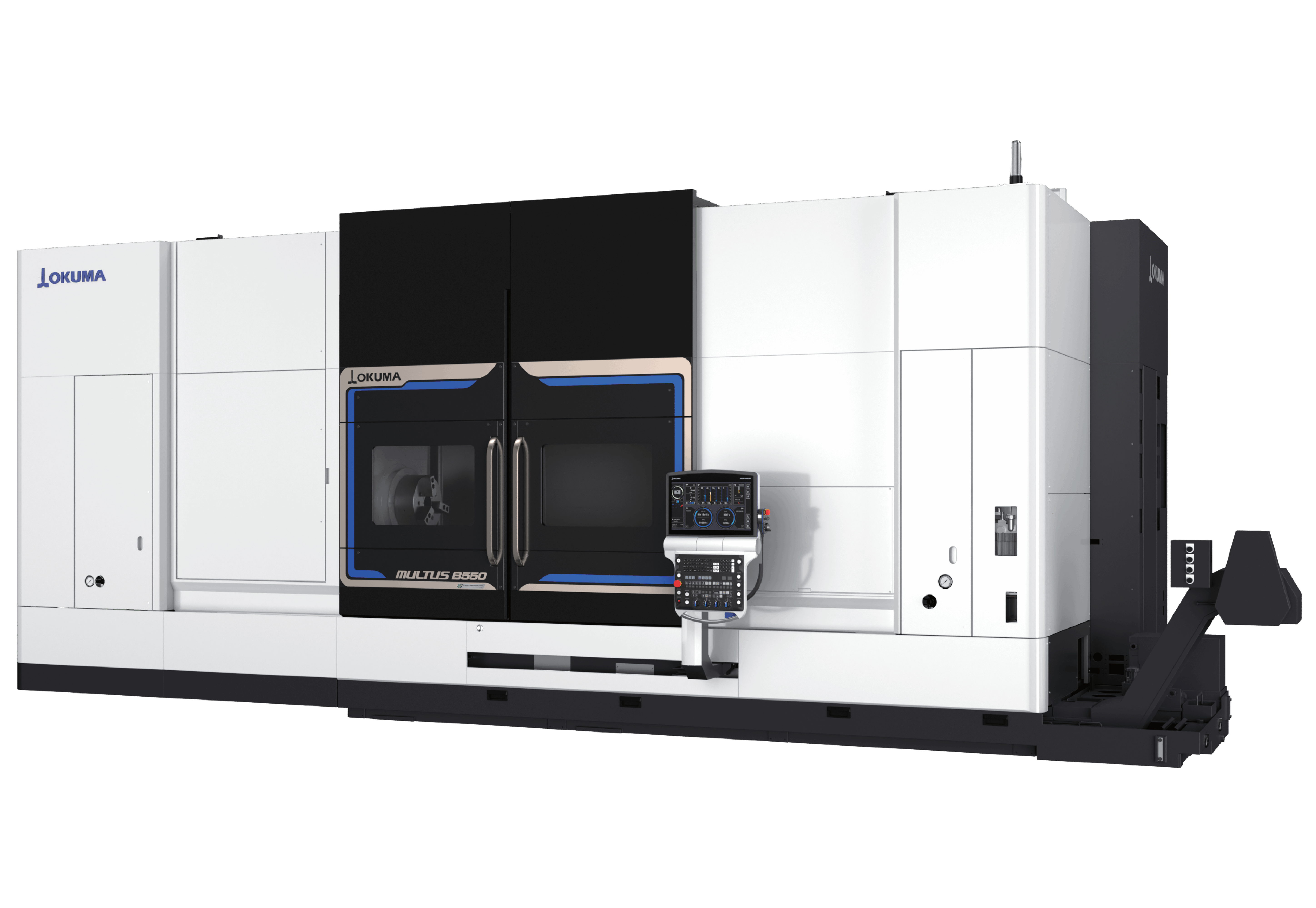 Okuma MULTUS B550 | Multifunction Turn-Mill Center with B-Axis Milling ...
