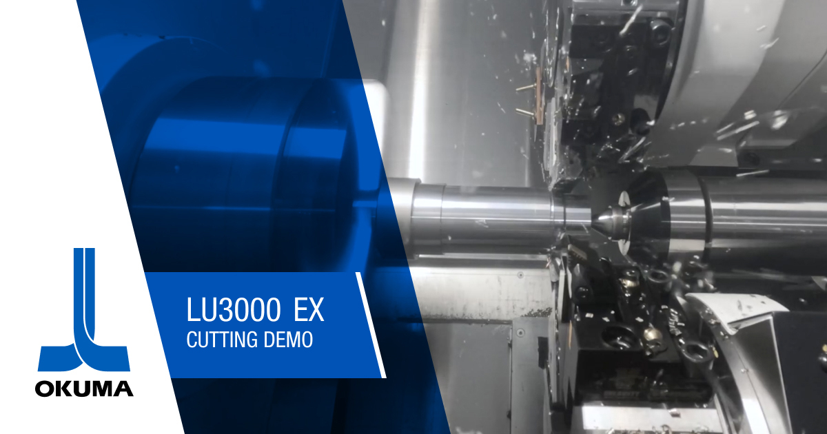 Chips Galore: Okuma LU3000 EX Horizontal Lathe In Action