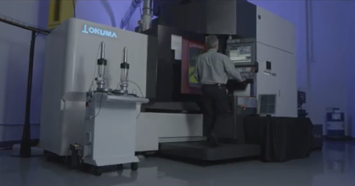 MU-8000V Slow Motion | Okuma Hybrid 5-Axis Machining Center