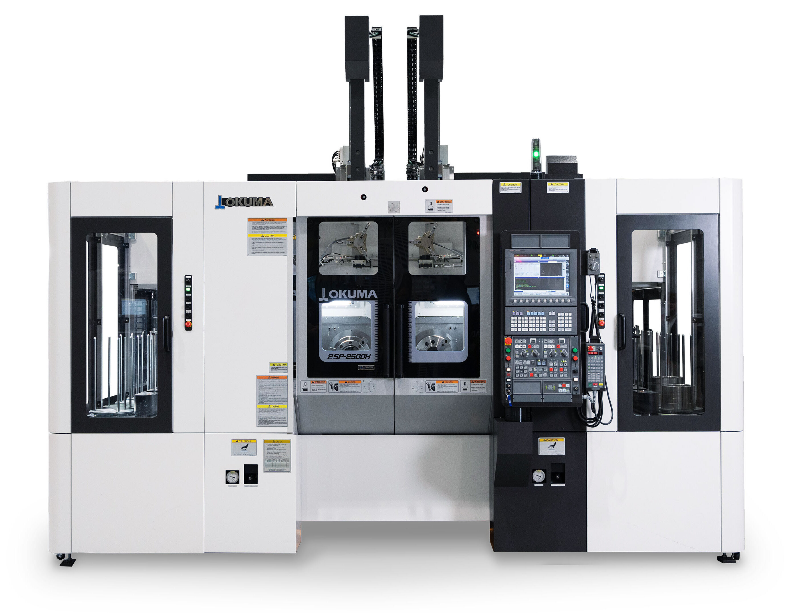 Okuma 2SP-2500H | Dual Spindle Horizontal CNC Lathe with Automated ...