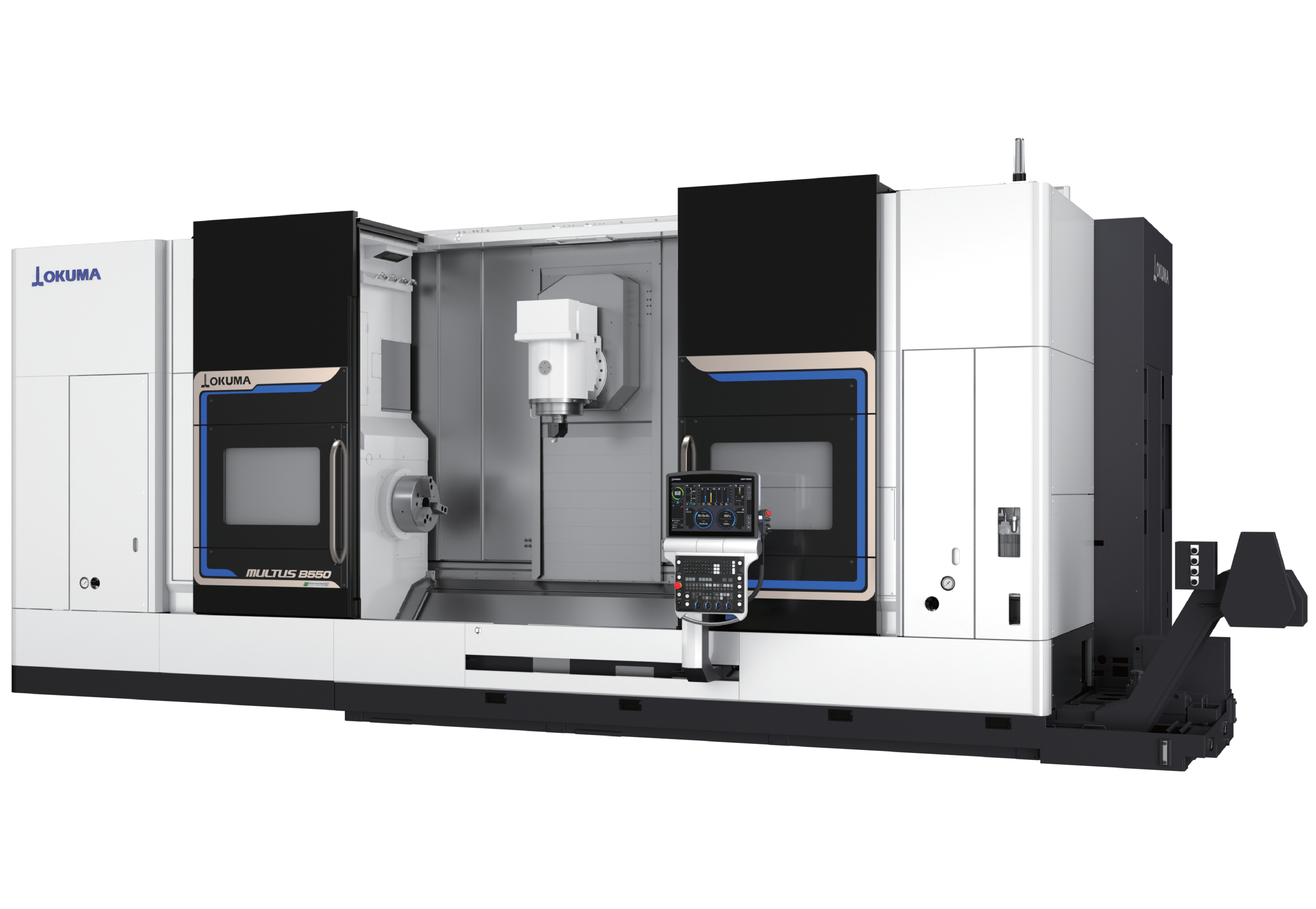 Okuma MULTUS B550 | Multifunction Turn-Mill Center with B-Axis Milling ...